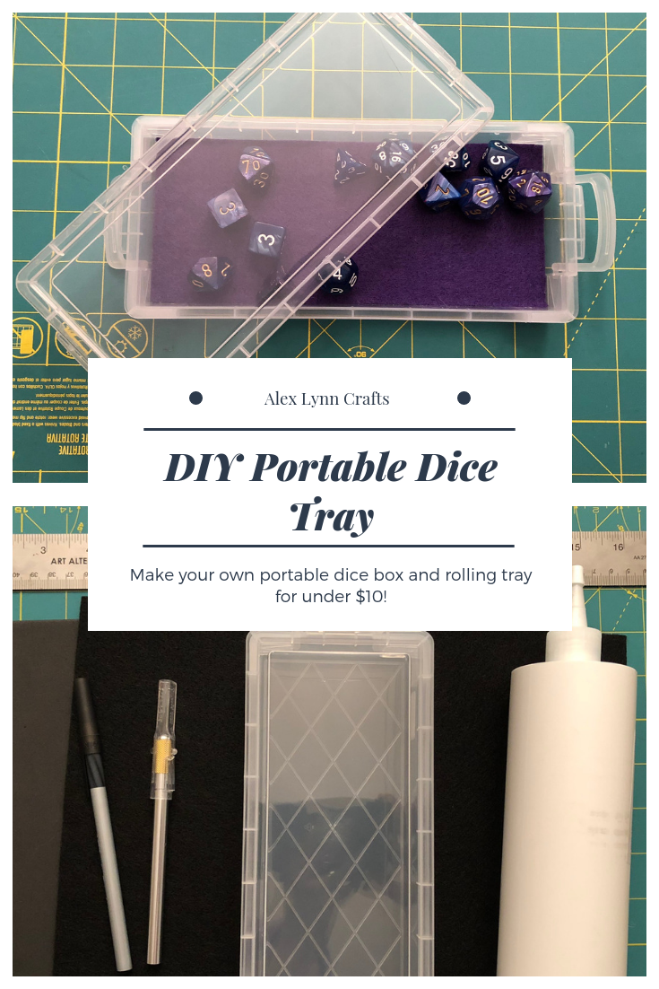 How to Make a Portable Dice Box and Rolling Tray – Alex Lynn Crafts